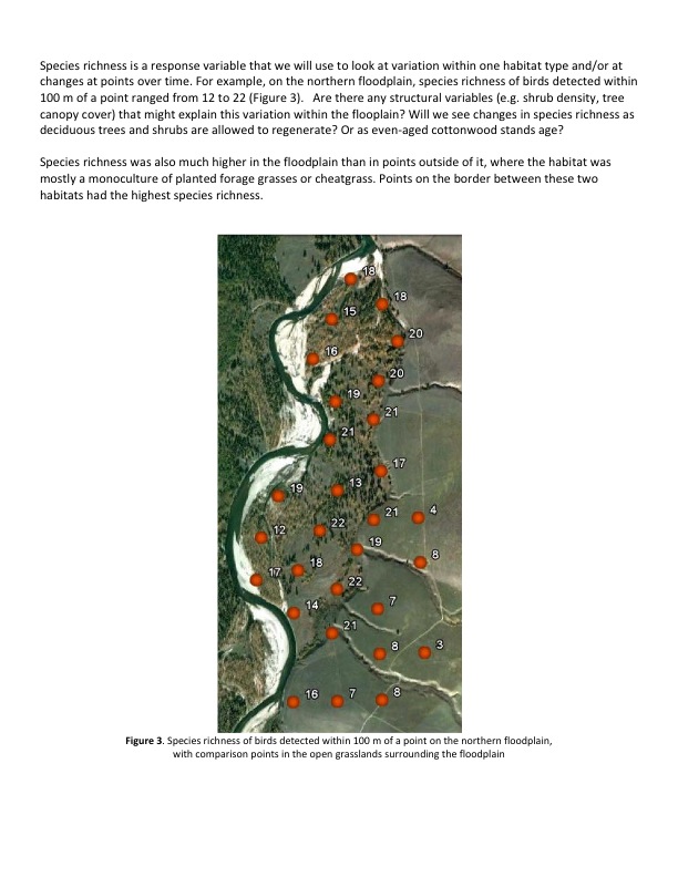 2010 Point Count Summary and Analysis | MPG Ranch